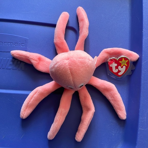 Ty | Toys | Htf Rare Inky Beanie Baby Mint Collectible Octopus | Poshmark
